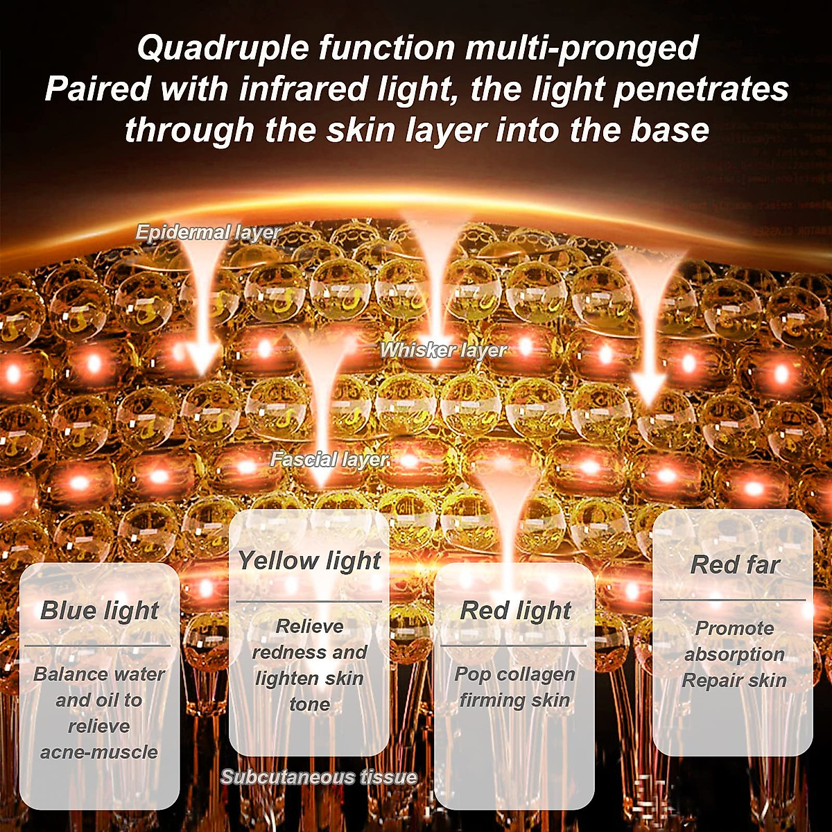 Led Face Mask Light Therapy, Red Light Treatment for Face, Light Therapy Mask, 7 Led Light Therapy Facial Skin Care Masks, Reduce Acne wrinkles, PDT - LLLT - Facial Steam Therapy Japanese Technology