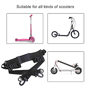TOMALL Adjustable Carrying Belt Strap Hand Carrying Handle Shoulder Strap Belt for Xiaomi Mijia M365 Electric Scooter Kids Bikes Foldable Bicycle