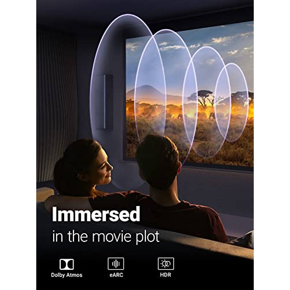 UGREEN 8K HDMI Cable 2.1 6.6FT 48Gbps Ultra High Speed HDMI Cord Braided 8K@60Hz 4K@120Hz, eARC HDR10 HDCP 2.2&2.3 HDMI Cable Compatible with PS5/Xbox Series X/Roku TV/HDTV/Blu-ray