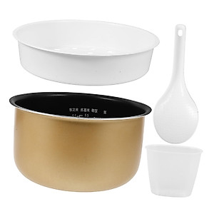 Cabilock Rice Cooker Liner Stainless Steel Cooking Utensils Stainless Steel Container Gbc05 Nonstick Onigiri Maker Pot Inner Pot Replacement Aluminum Alloy Metal Pressure Cooker