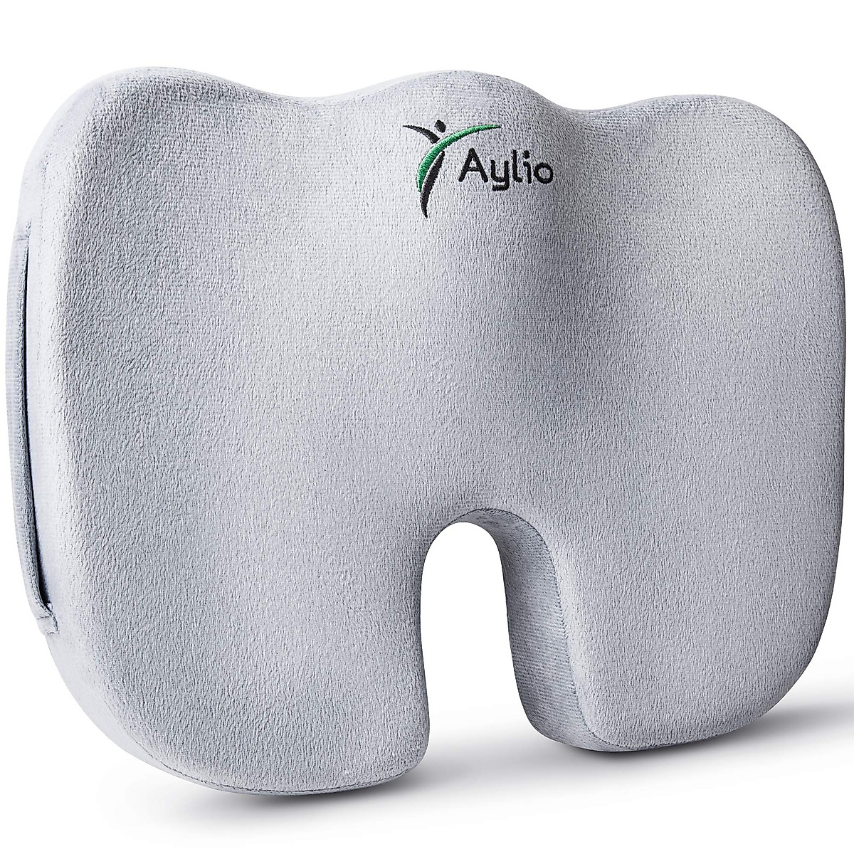 Aylio Lower Back Relief Cushion - Butt and Hip Support Cushion for Office Chair - Ergonomic Tailbone Pillow Promotes Healthy Posture - Coccyx Sciatica Seat Cushion