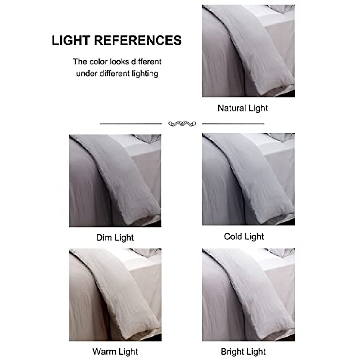 SEMECH Duvet Cover Queen Size Grey Microfiber Comforter Cover Set 5 Piece with Eye Mask and Zipper, 2 Brushed Pillow Shams and 2 Satin Pillowcases - 90x90 inches