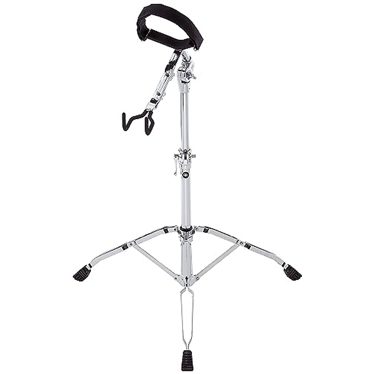 Meinl Percussion Djembe Stand with Double Braced Tripod Legs-NOT Made in China-Equpped with Rubber Padded Hooks, Fully Height and Angle Adjustable, 2-Year Warranty, Black (TMD)