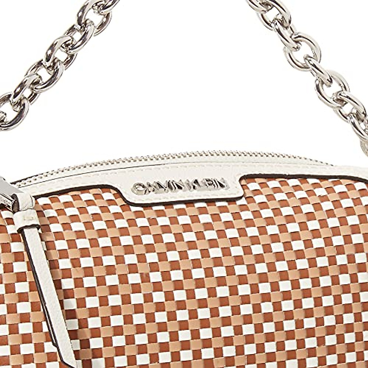 Calvin Klein Hailey Micro Pebble Small Crossbody, Rye Multi Weave