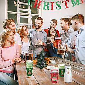 60 Pack Elf Christmas Cups, Buddy The Elf Christmas Party Supplies, 12 oz Funny Holiday Disposable Paper Cups, Xmas Party Drinking Cups for Coffee Cocoa Beverages Tea, Elf Merch Gifts for Women Men