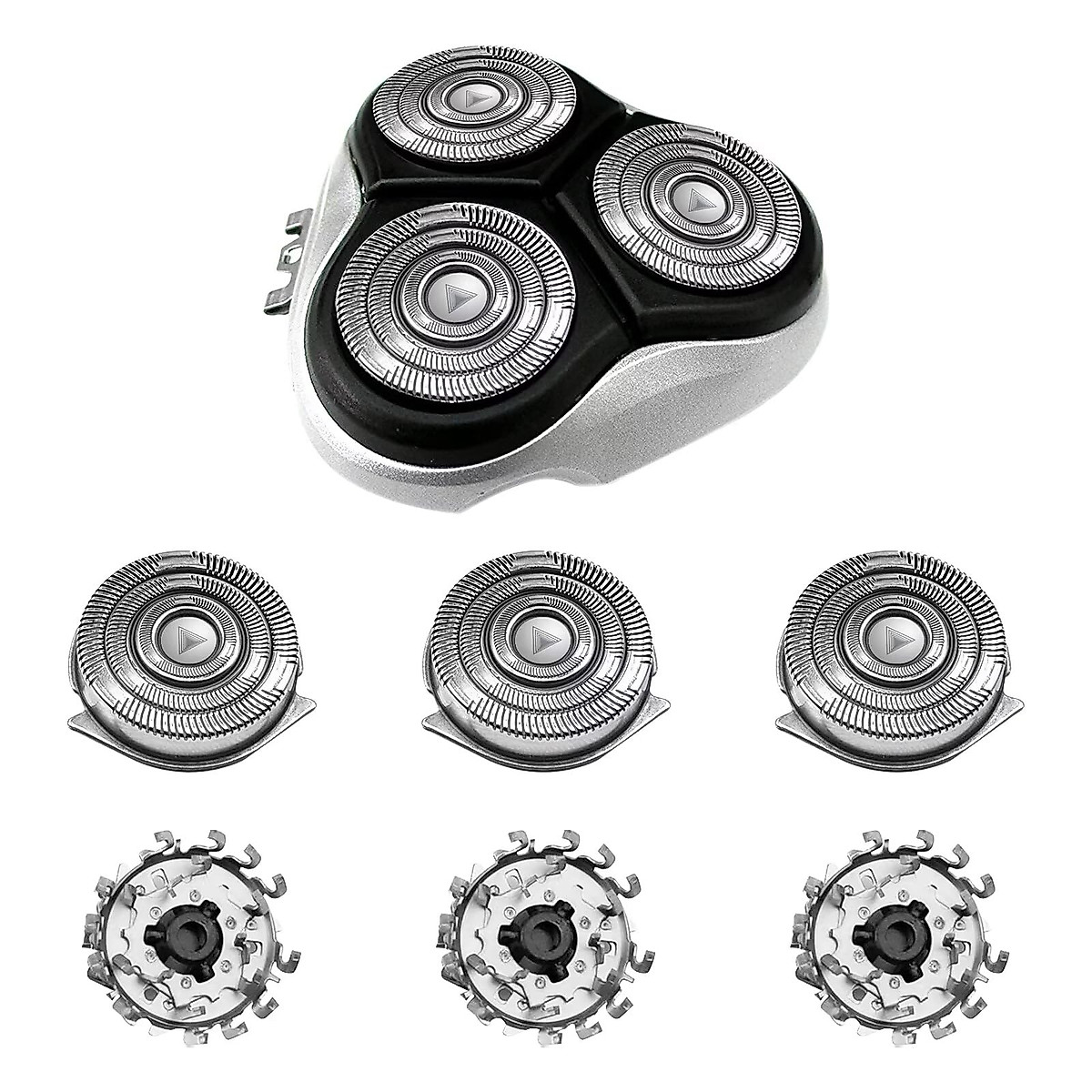 HQ9 Replacement Heads for Philips Norelco Shaver Series 8100/8200/9100/AT920/AT928 Electric Shaver High Precision Replacement Razor Blades (Free Cleaning Wipes+Brushes)