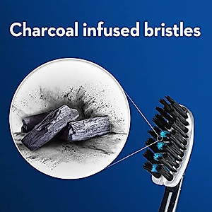 Oral-B Pro-Flex Charcoal Manual Toothbrush, Soft, Travel Essentials, 4 Count