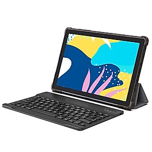 YUMKEM Tablet 10.1 inch, 4GB RAM, 64GB ROM, Android Tablet with Bluetooth Keyboard, Android 11 Go, Quad-Core Processor, 5000mAh Battery, 1280 * 800 HD IPS Display,Metal Housing,Grey