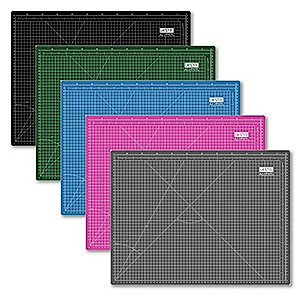 PVC A2 Cutting Mat - A2 5 Layers PVC (24L x 18W Inch) (600 x 450 mm), Colorful Self Healing Cutting Mat Craft Fabric Quilting Sewing Scrapbooking One Sided Art Project (Set of 1) UESTA (Gray)