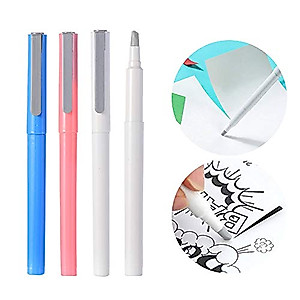 2PCS 5D DIY Diamond Painting Parchment Paper Cutter Ceramic Blade To Cut The Cover Perfectly Painting with Diamonds Tools Accessories (Blue＆Pink)