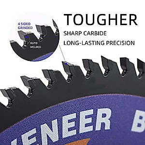 LSHUZIYU 8 1/4 Inch (210MM)-60T, Arbor 5/8"-Diamond, Smooth Cut Coating. Circular Saw Blade, Table Saw Blade, Miter Saw Blade, for Laminate, Veneer Board, Plywood, Hard Wood, MDF and HDF Cutting