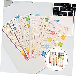 MAGICLULU 27 Packs Calendar Index Stickers Book tabs 2023 Binder Office Planner tabs Numbers Stickers Colored Labels Digital Notepad Month Index Stickers DIY Calendar Sticker tabs