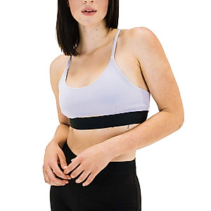 Spalding Women's Active Yoga Light Support Sports Bra Blue Lilac