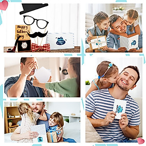 Lincia 24 Sets Father's Day Card Happy Father's Day Greeting Cards with Envelopes and Stickers 5.9 x 3.9 Inch 6 Assorted Father's Day Note Card for Dad Father's Day Birthday Gifts Favors