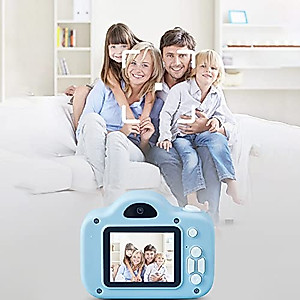Digital Camera, Kids Camera Waterproof HD Dual Camera Sports Camera, Shockproof Anti-Fall Compact Portable Mini Cameras with Powerful Battery Life, Gift for Girls Boys