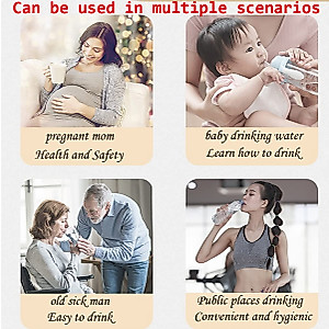 [300 Pack] Individually Wrapped Disposable Plastic Flexible Drinking Straws Clear Bendy Straws BPA Free - 8.25" x 0.23"