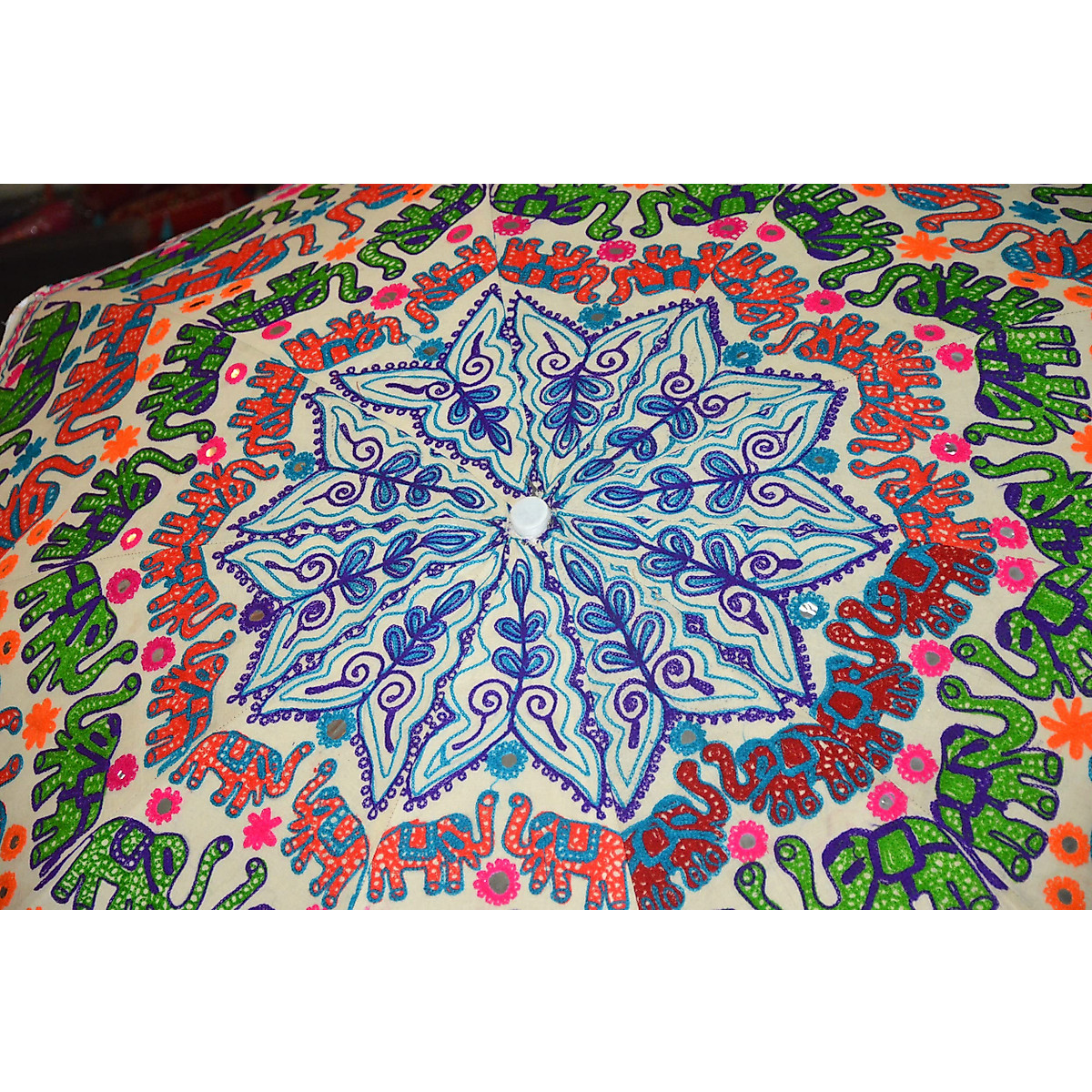 Garden Umbrellas-Garden Parasol Umbrellas, Patio Umbrellas, Handmade Umbrellas, Decorative Umbrellas for Bridal Shower, Outside Umbrella for Garden, Wedding Party Umbrella (White Elephant)