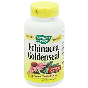 Nature's Way Premium Blend Echinacea Goldenseal 900 mg per Serving 180 Capsules