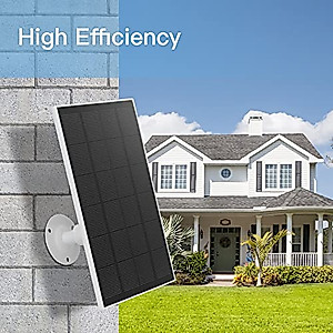 Solar Panel 5V 3W for Outdoor Solar Powered Security Camera,Waterproof Solar Panel with 3 Meter Micro USB Port Cable Compatible with Eufy Cam