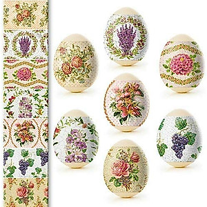 Easter Egg Wraps for 42 Hen Eggs, 6 Sleeves, 42 Designs, Heat Shrink, Pysanka #1