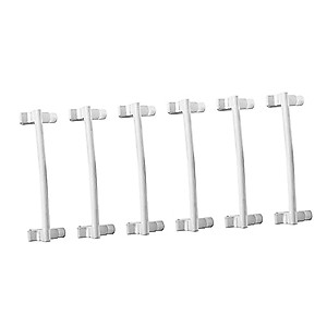 HOLIDYOYO 6pcs Door Hook Towel Hooks Towel Holder Over Door Towel Stand Over Door Towel Rack Cabinet Door Towel Hanger Arm Warmers Cabinet Hooks Kitchen Dish Cloth Storage Rod Towel Bar Abs