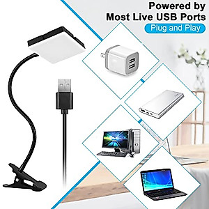 LED Desk Light, Video Conference Lighting Kits Clip on Laptop Monitor with Removable Clamp, 3 Color 10 Dimming Level for Webcam Lighting/Zoom Lighting/Remote Working/Reading/and Live Streaming