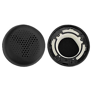 Geekria QuickFit Protein Leather Replacement Ear Pads for AKG Y500, Y 500 Headphones Earpads, Headset Ear Cushion Repair Parts (Black)