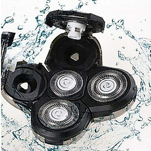 Premium Replacement 5 Blades System Shaving Heads Fit for Bald Shavers for Men