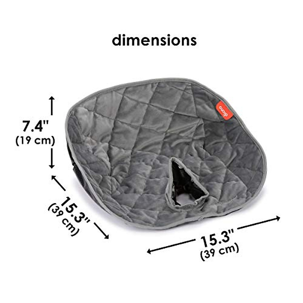 Diono Ultra Dry Seat, Child Car Seat Pad With Waterproof Liner - Potty Training Seat Pads for Infants Baby and Toddlers, Multi-Use for High Chair, Car Seats and Strollers, Machine Washable, Gray