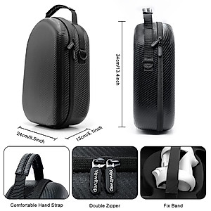 Case for Oculus Quest 2, Hard travel Case for Oculus Quest 2 VR Headset with Officaial Elite Strap,Touch Controllers Accessories,Virtual Reality Gaming Carrying Case with Silicone Face Mask,Lens Cover