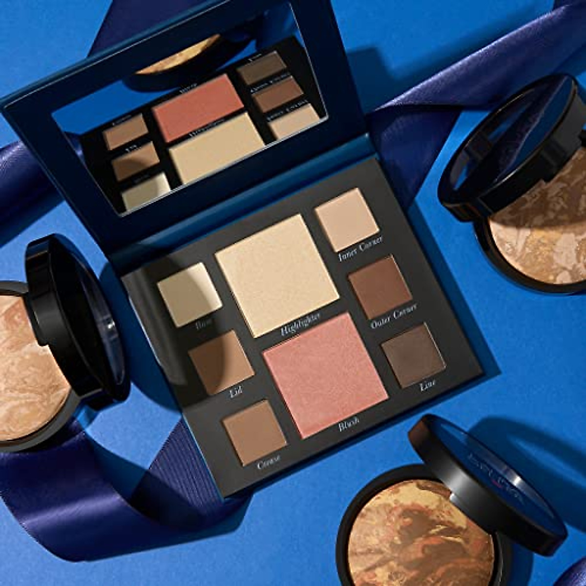 LAURA GELLER NEW YORK 2022 Annual Party in a Palette Set of 4 Curated Full Face Makeup Palettes, Includes Eyeshadow, Highlighter & Blush