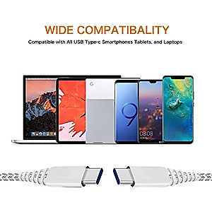Long USB C to USB C Charger Cable 10ft 2Pack Charging Cord for Samsung Galaxy S22 S23 S20 S21 Plus Ultra FE 5G,Note 20/10,Note10,Note20,A52 A72 A53 5G,Google Pixel 6/6 Pro 4A 5,Fast Charge Power Wire