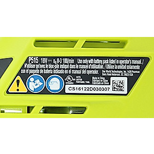 Ryobi P515 One+ 18V 7/8 Inch Stroke Length 3,100 RPM Lithium Ion Cordless Reciprocating Saw with Anti-Vibration Handle (Batteries Not Included, Power Tool Only)