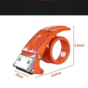 QILIMA Metal Packaging Tape Dispenser Gun, 2-inch Wide Tape dispensers, Blue