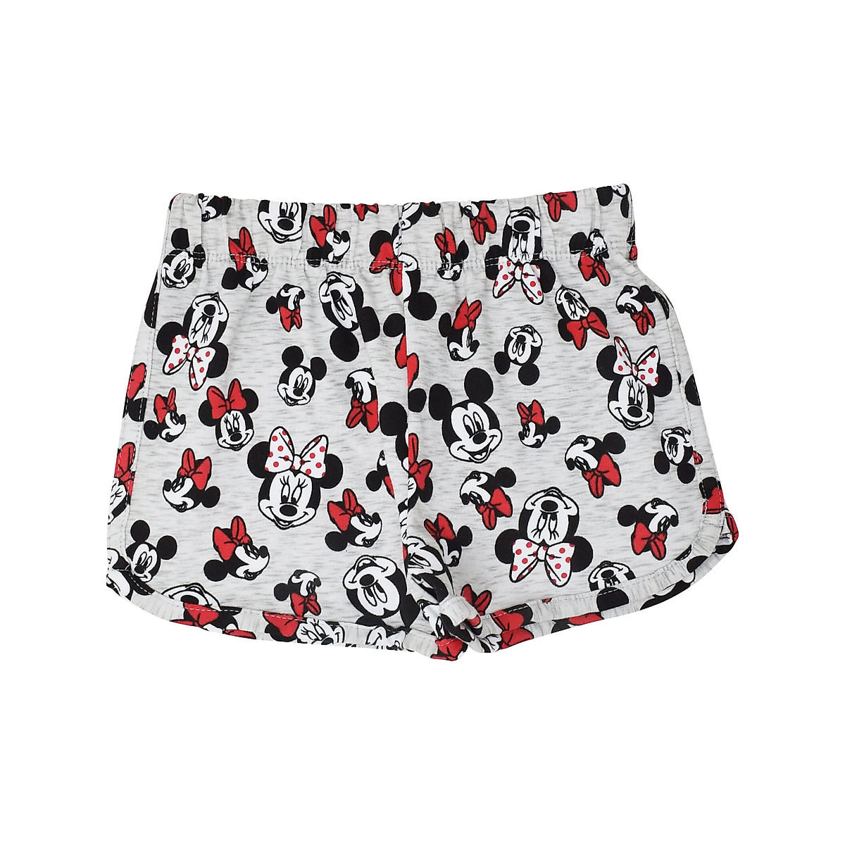 Disney Minnie Mouse Toddler Girls Tank Top and Active Retro Dolphin French Terry Shorts Red 4T