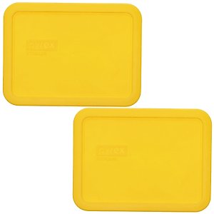 Pyrex 7210-PC 3-cup Meyer Lemon Yellow Lid - 2-Pack - Original Genuine Pyrex - Made in the USA