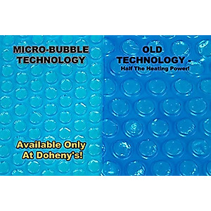 Doheny's Clear-Tek Micro-Bubble Solar Covers for In-Ground Swimming Pools | Increase Your Pools Solar Energy Absorption by Up to 25% (18' x 36', 3200 Ultimate Series Clear)