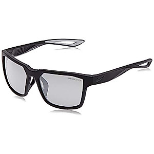 Nike Fleet Square Sunglasses, Matte Black, 55 mm
