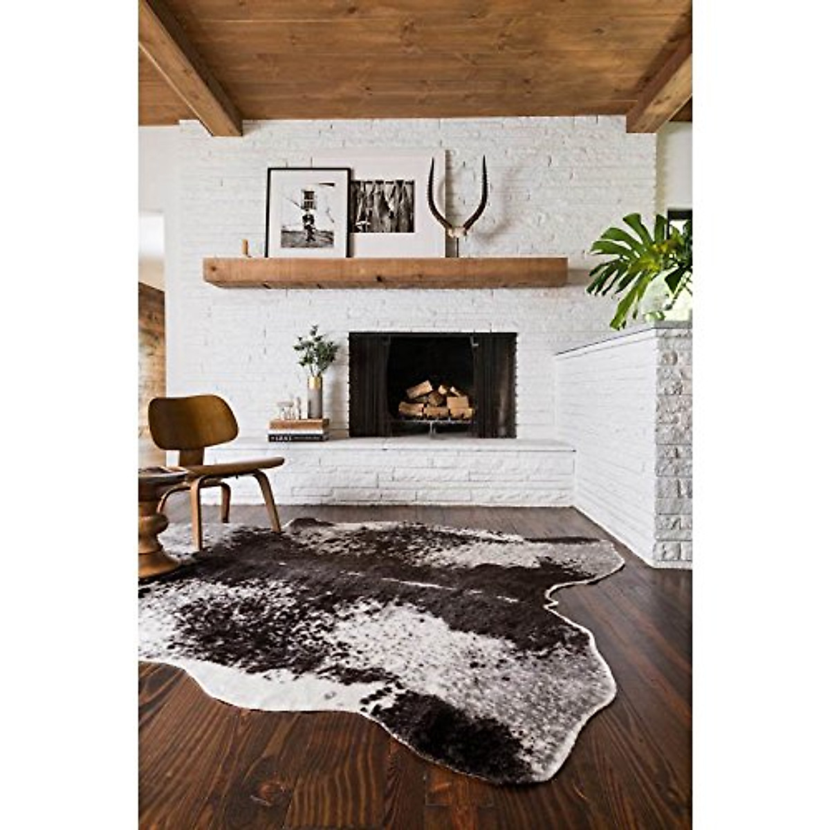 Loloi II Grand Canyon Collection GC-03 Ivory/Charcoal, Transitional 6'-2" x 8' Area Rug