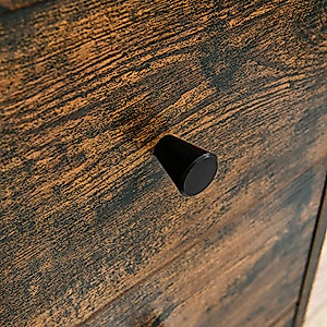 Narrow Storage Dresser with 3 Drawers, Solid Wood Vertical Storage Cabinet for Small Spaces and Gaps Slim Side Storage Organizer Rack Stand for Living Room Bedroom Laundry Closet Rustic Brown 21304RC