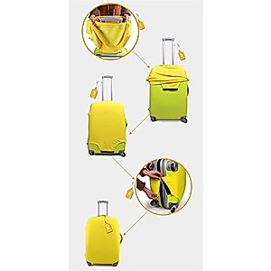 DISNIMO Cute Cat Luggage Cover for Kids Elastic Suitcase Covers for Travel Washable Baggage Covers Anti-scratch Suitcase Protector for Trunk Case Apply to 25-28 Inch Luggage