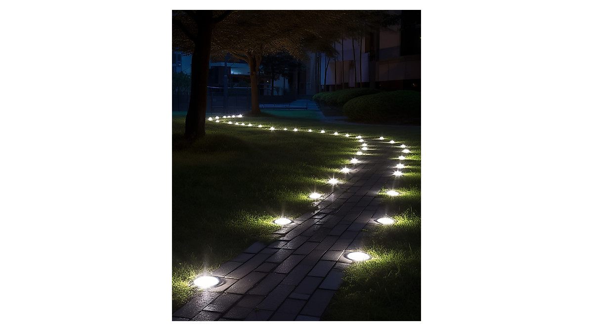 Biling Solar Outdoor Lights 12 Pack - Bright White Pathway & Garden Lights