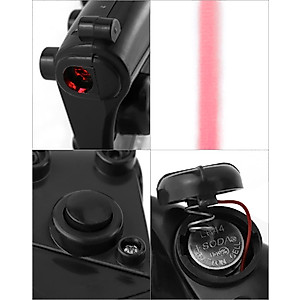 QWORK Guided Scissors, Professional Household Laser Scissors Gadget, Sewing Laser Guided Scissors Fabric Scissors, for Fabrics, Paper, Crafts Cutting