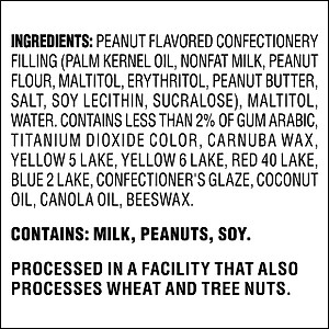 Atkins Endulge Treat, Peanut Butter Candies, 2g Net Carbs, 2g Sugar, Creamy Peanut Butter Filling, Low Carb, Low Sugar, 4 Packs (5 Count Each)