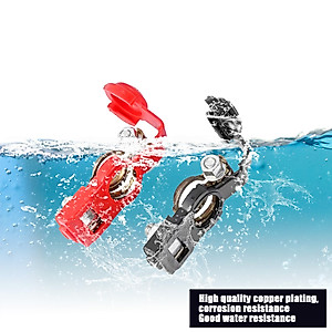 Fogfar 6 PCS Pure Copper Terminal Block, Car Cable Terminal Connector Classification Kit, Fit for Car Boat Truck Van (Multicolored)