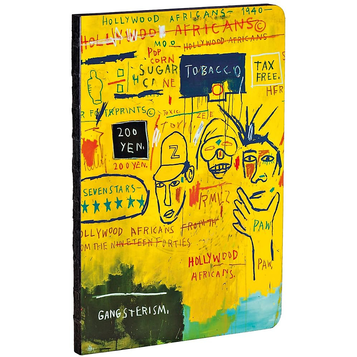 Hollywood Africans by Jean-Michel Basquiat A5 Notebook: Our A5 Size Standard Paperback Notebook