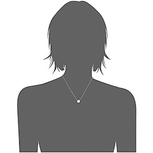 Michael Kors Stainless Steel and Pavé Crystal Pendant Necklace for Women, Color: Silver (Model: MKJ5341040)