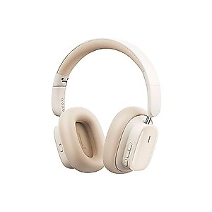 Baseus Active Noise Cancelling Headphones with 100H Playtime, LHDC Hi-Res Sound, Reduce Noise by Up to 95%, Spatial Audio, ENC Mics, 0.038s Low Latency, Bluetooth 5.3 Wireless Headphones - Bowie H1i