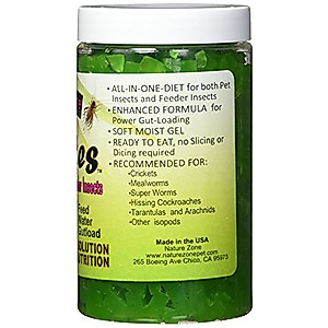 Nature Zone SNZ54511 Feeder Insects Total Bites Soft Moist Food with Spirulina, 9-Ounce