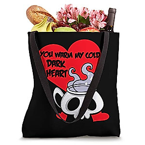 Gothic Valentine's Day Coffee Skull Emo Goth Horror Funny Tote Bag